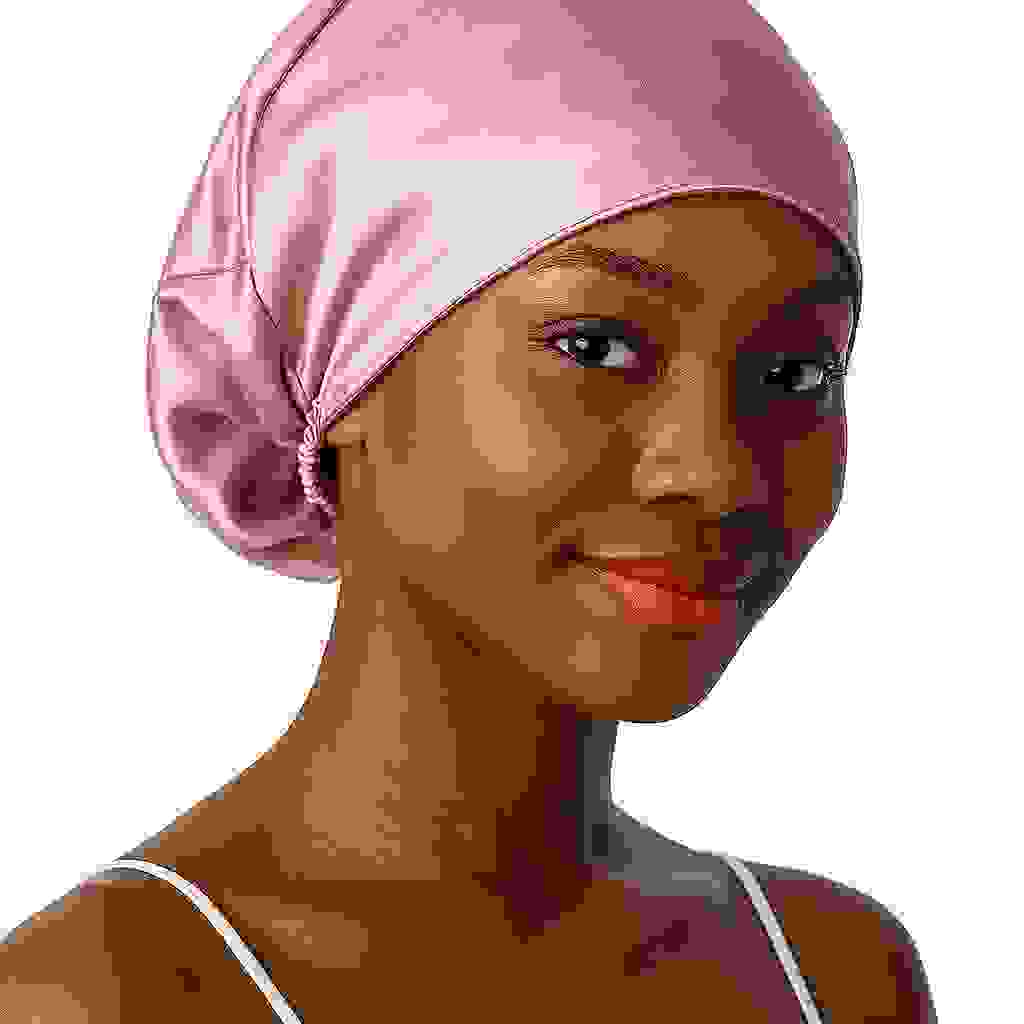 Silk Bonnet for Starter Locs, Afros, Cornrows, curly hair and short na ...