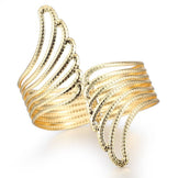 Aurora Wing Cuffs - Gold & Silver for Locs, Sisterlocks, Dreadlocks and ...