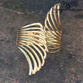 Aurora Wing Cuffs - Gold & Silver for Locs, Sisterlocks, Dreadlocks and ...