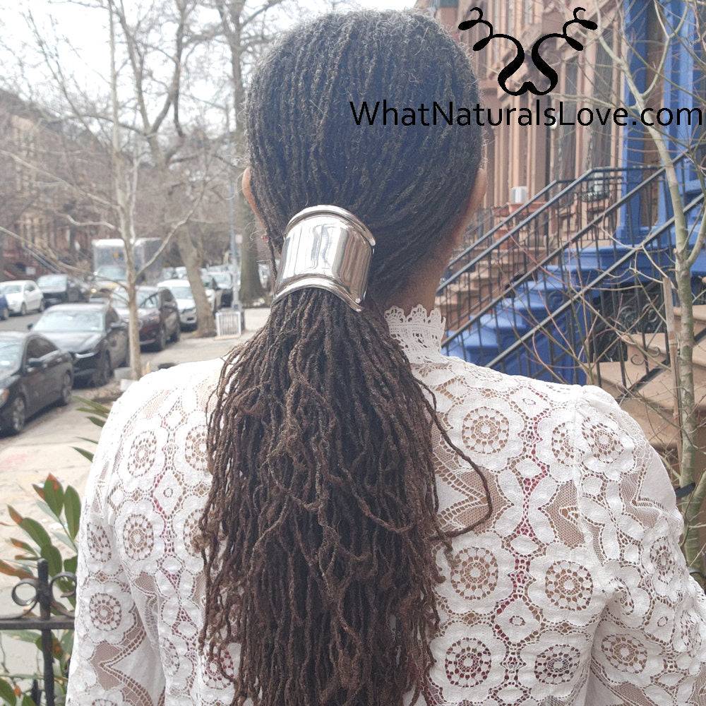 Gold Hair Cuff for Locs - Asymmetrical Bracelet | Locs Accessory ...